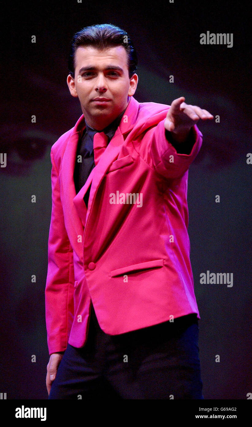 Ricky Aron (50's Cliff) during rehearsals for Cliff - The Musical at ...