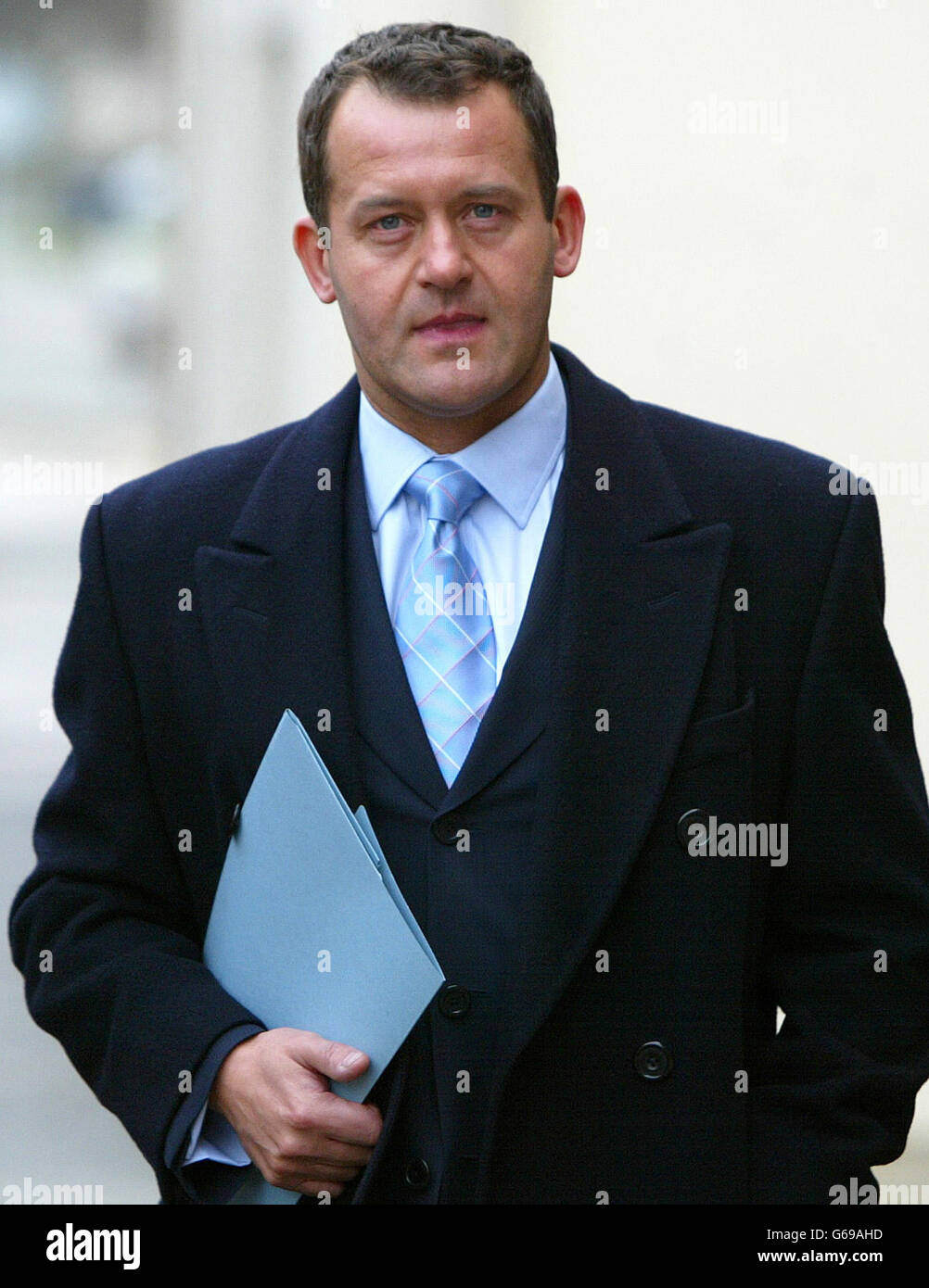 Paul Burrell arrives at his solicitors office in Chester Stock Photo ...
