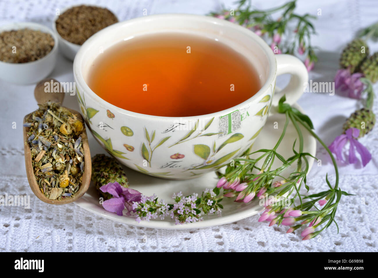 Stomach tea, anise, blessed thistle, common centaury, chamomile, broad ...