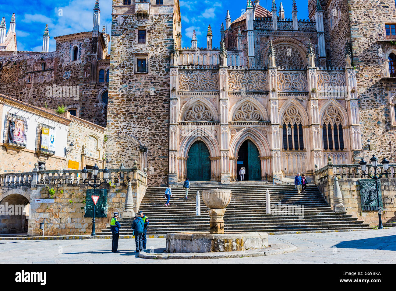 Facade monastery guadalupe hi-res stock photography and images - Alamy