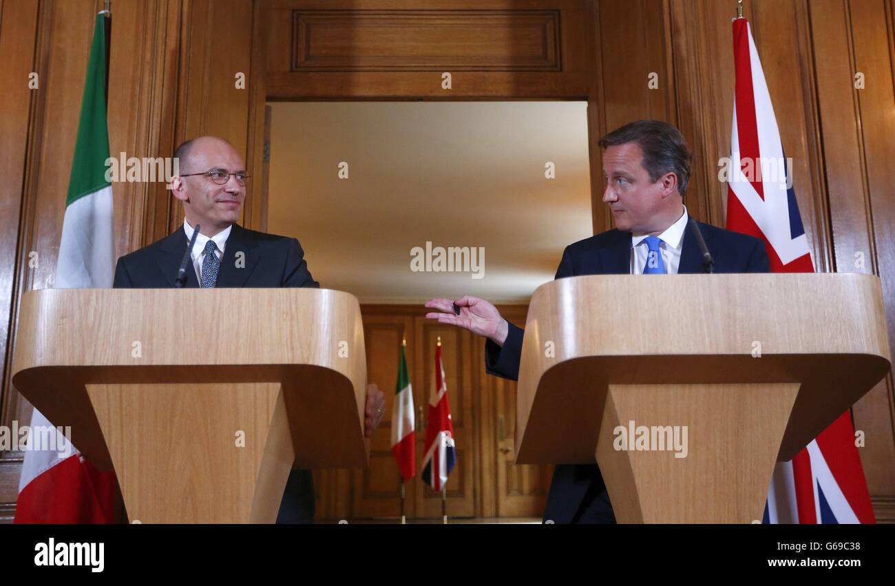 Italian Prime Minister visits UK Stock Photo - Alamy