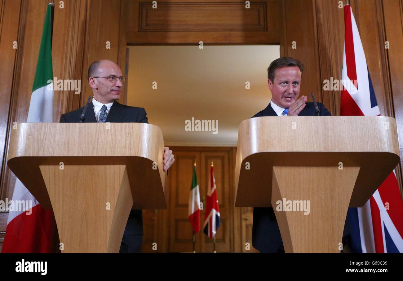 Italian Prime Minister visits UK Stock Photo - Alamy
