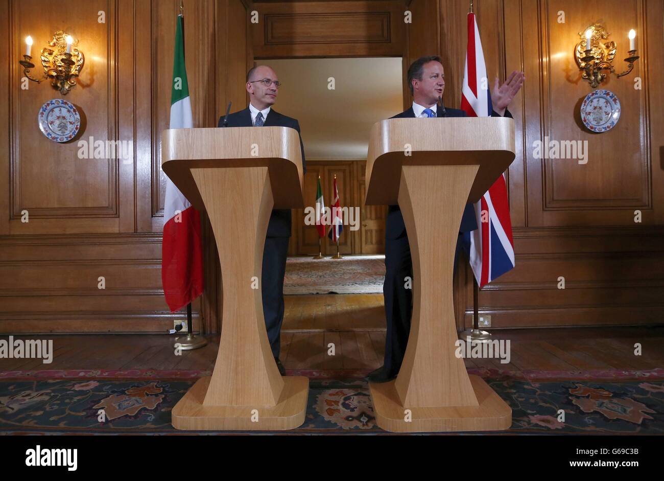 Italian Prime Minister visits UK Stock Photo - Alamy