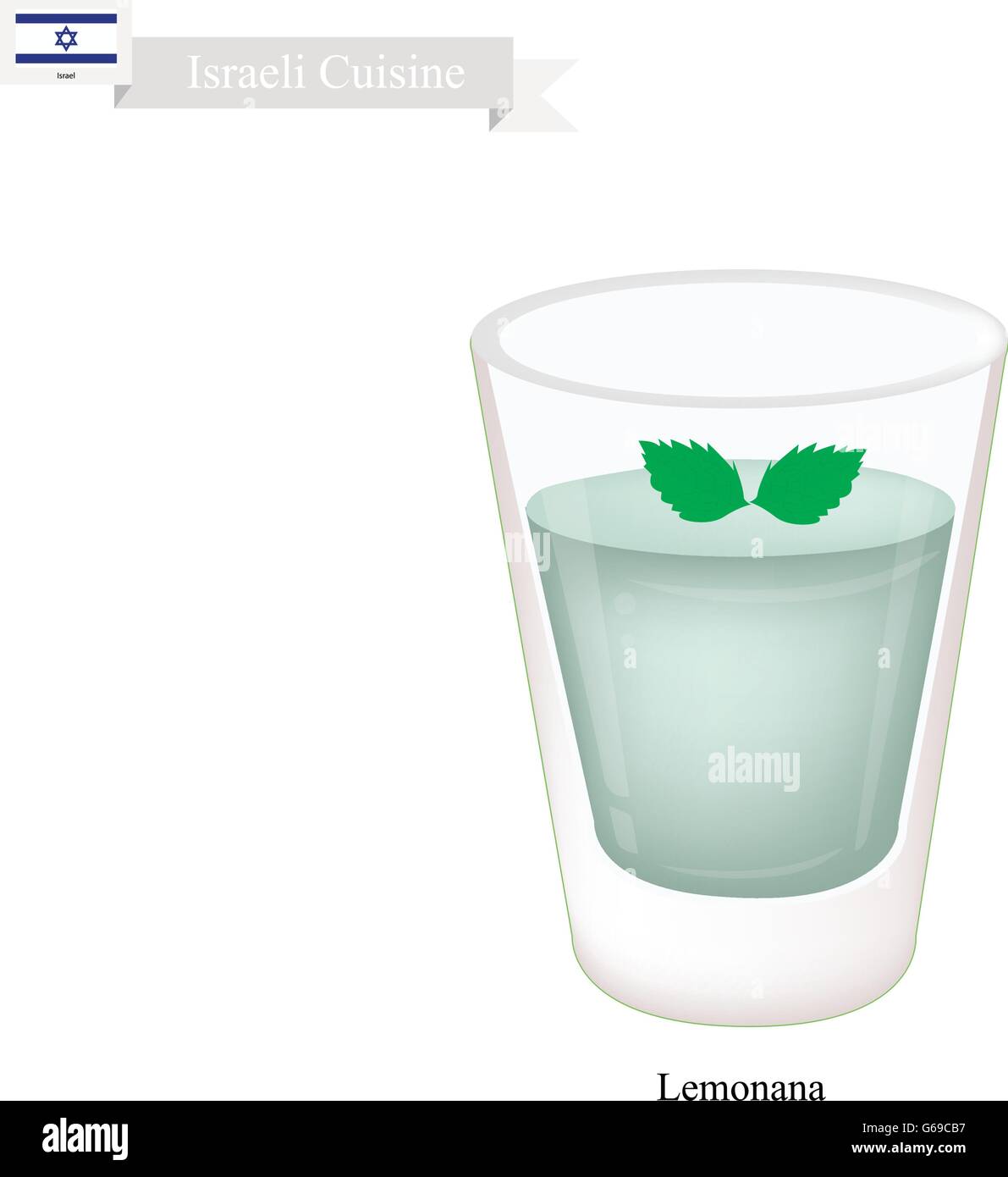 Israeli Cuisine, Lemonana or Traditional Squeezed Lemon Juice and ...