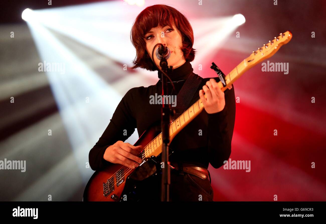 Elena Tonra of Daughter performs on the Six Music stage during the ...