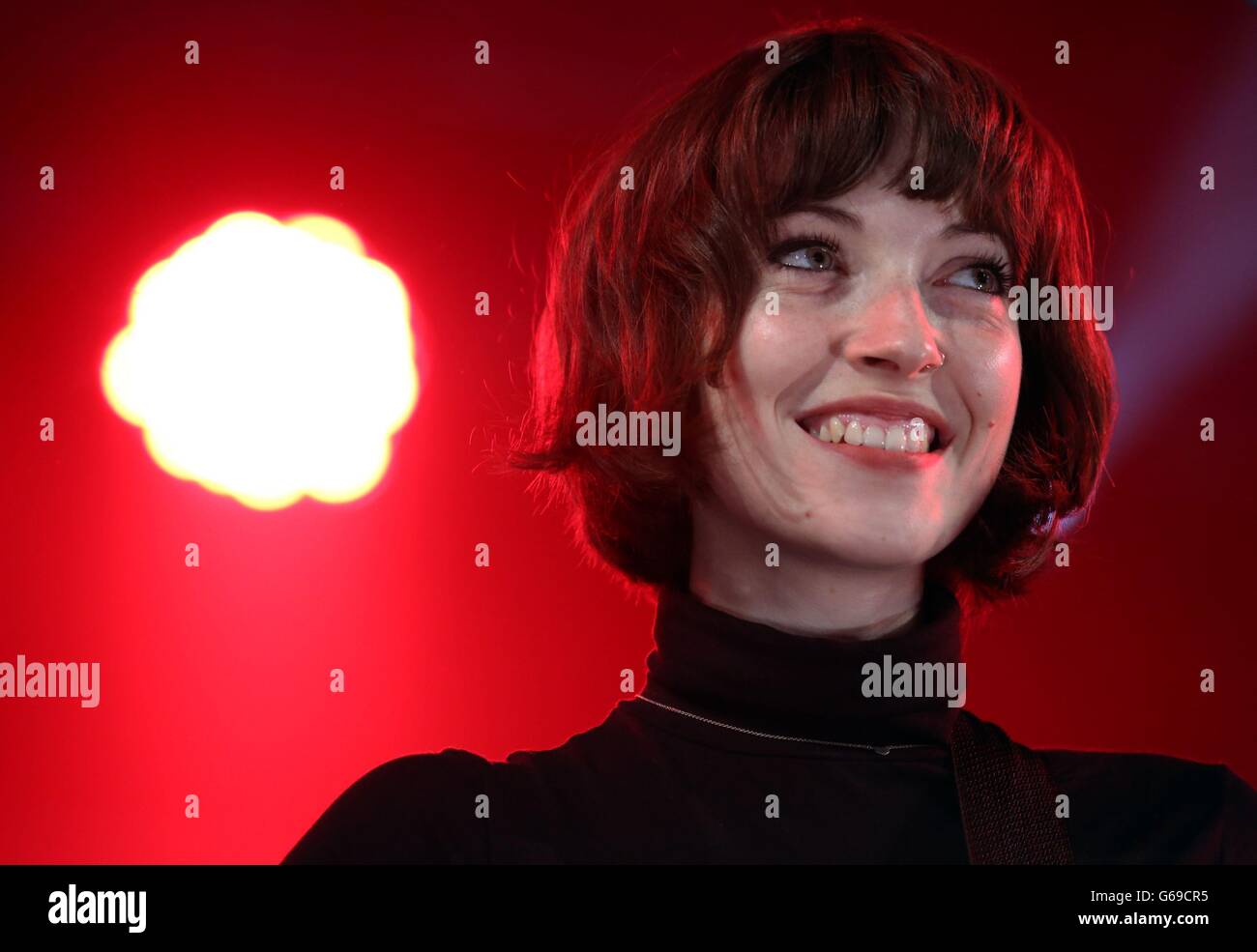 Elena Tonra of Daughter performs on the Six Music stage during the ...
