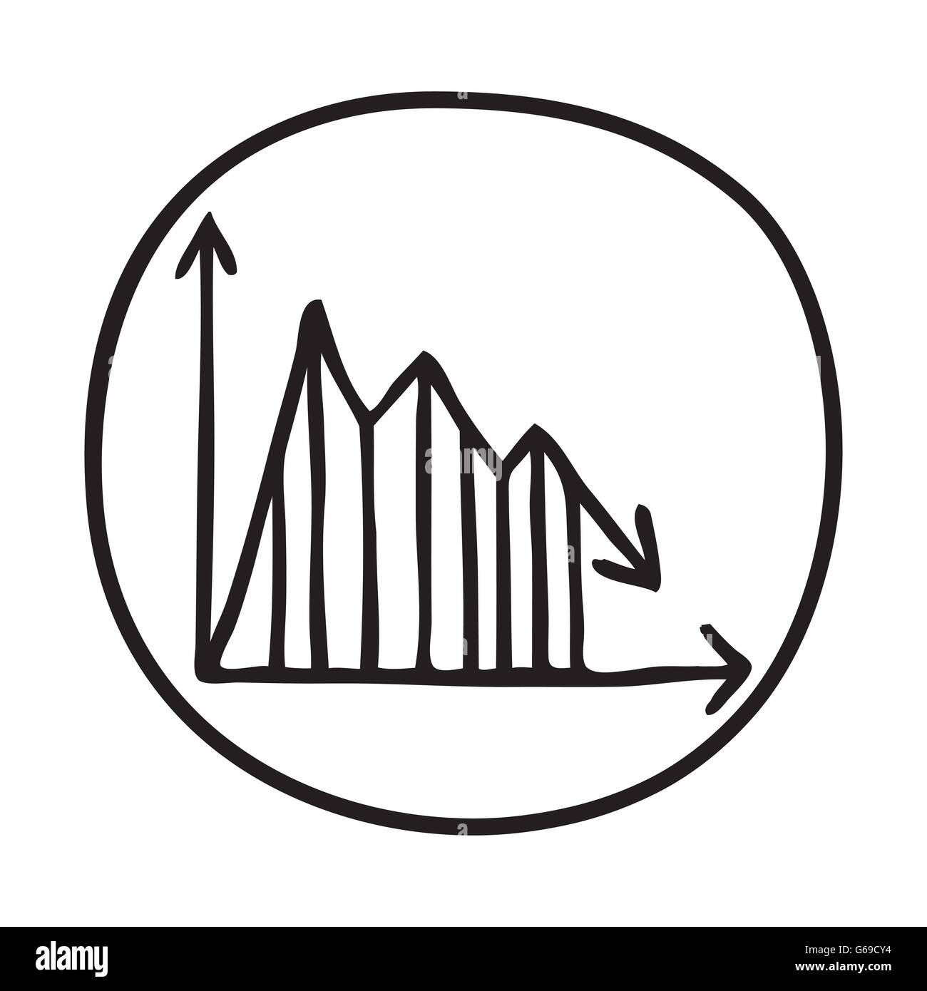 Doodle Graph icon Stock Vector Image & Art - Alamy