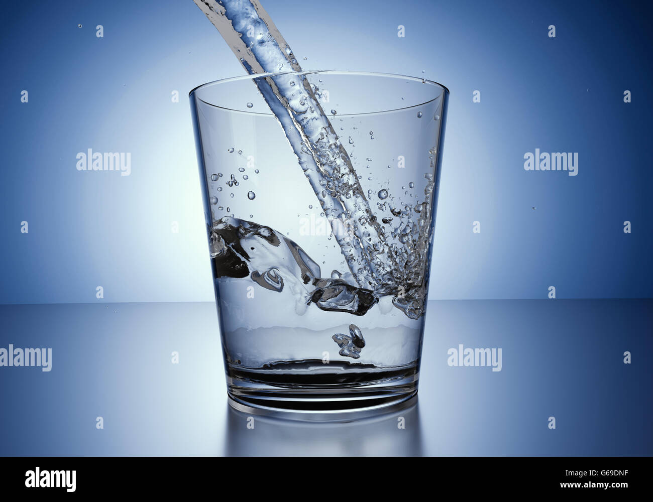 water splashing from glass Stock Photo - Alamy