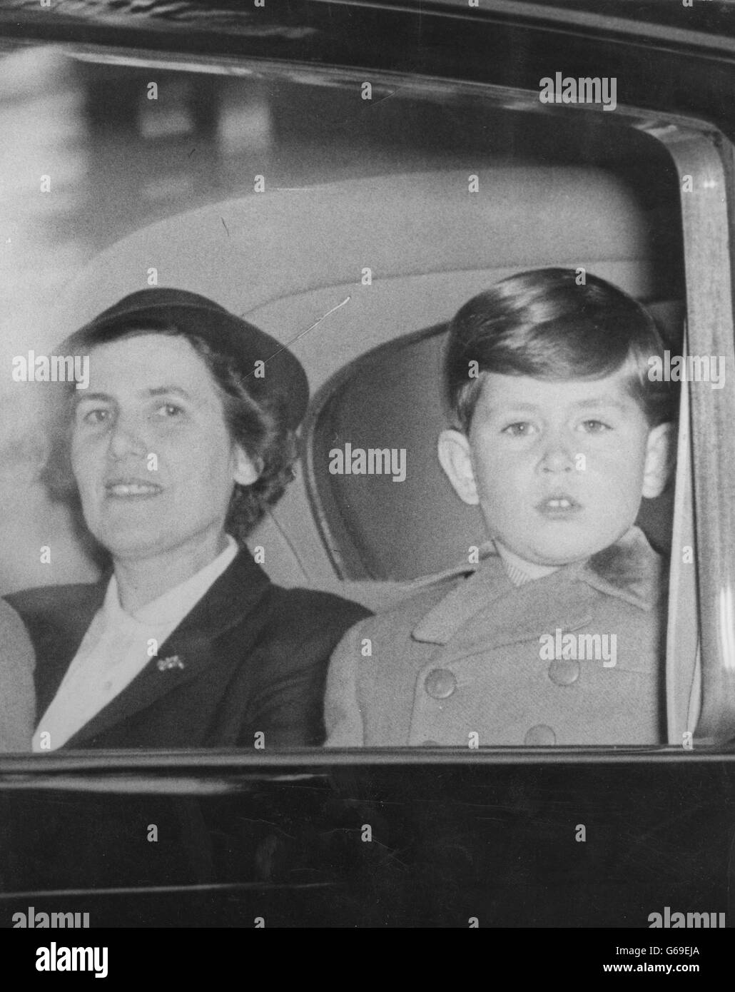 Princess anne and prince charles at balmoral castle hi-res stock ...