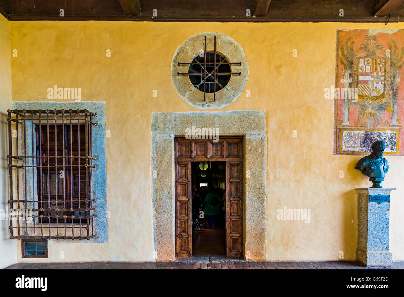 Charles V bust, in the Monastery of Yuste, founded by the Hieronymite ...