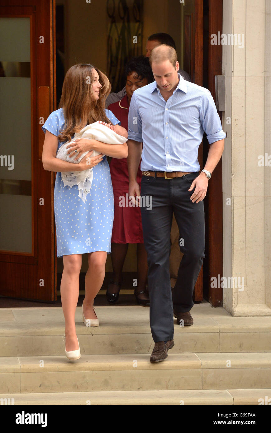 Birth of Prince George of Cambridge Stock Photo - Alamy