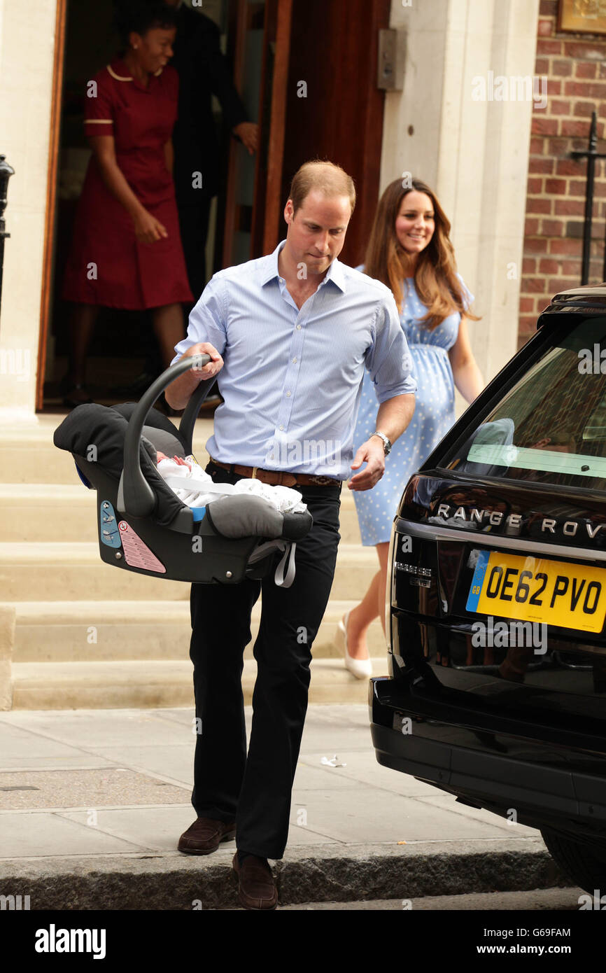 Birth of Prince George of Cambridge Stock Photo - Alamy