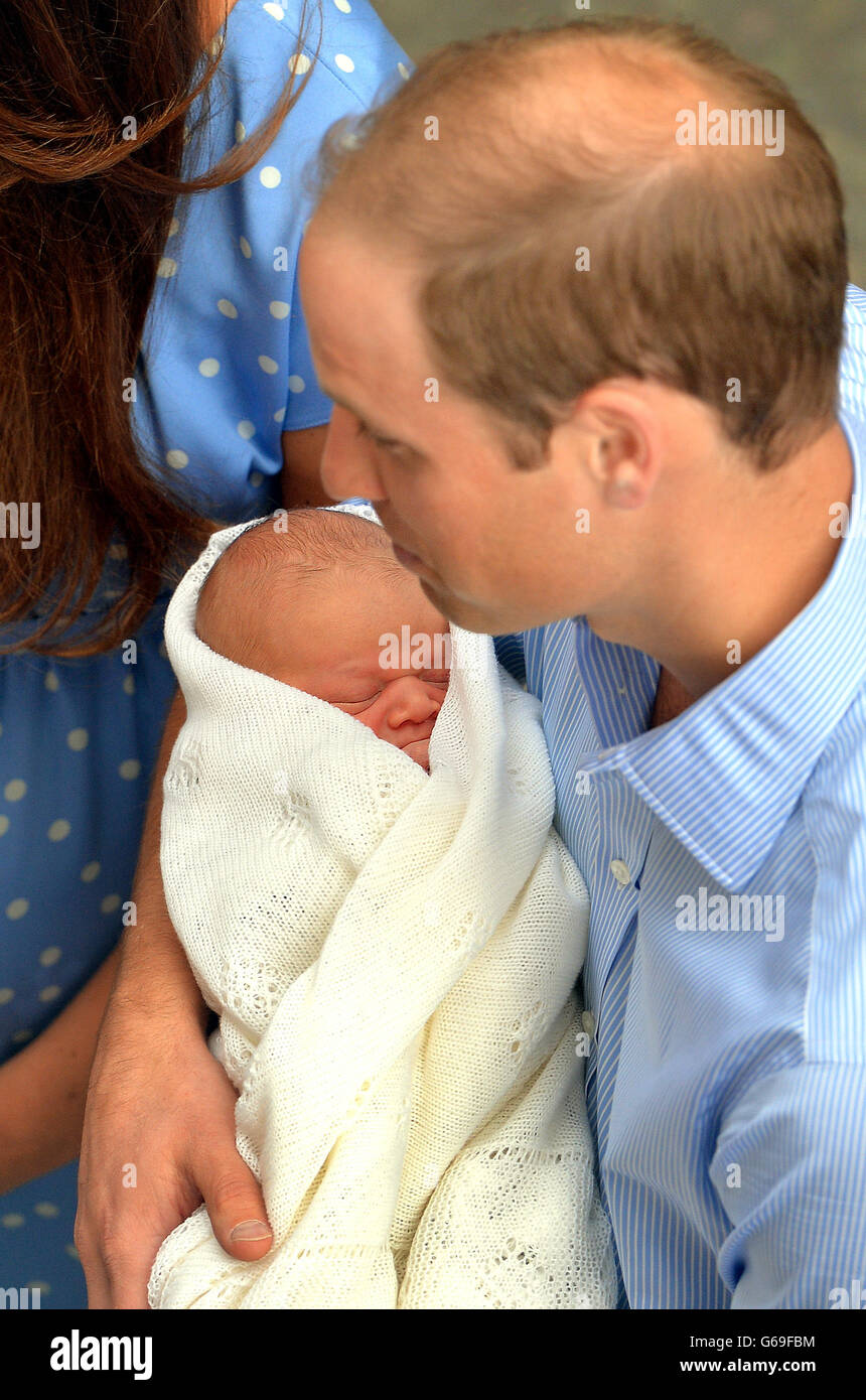 Birth of Prince George of Cambridge Stock Photo - Alamy