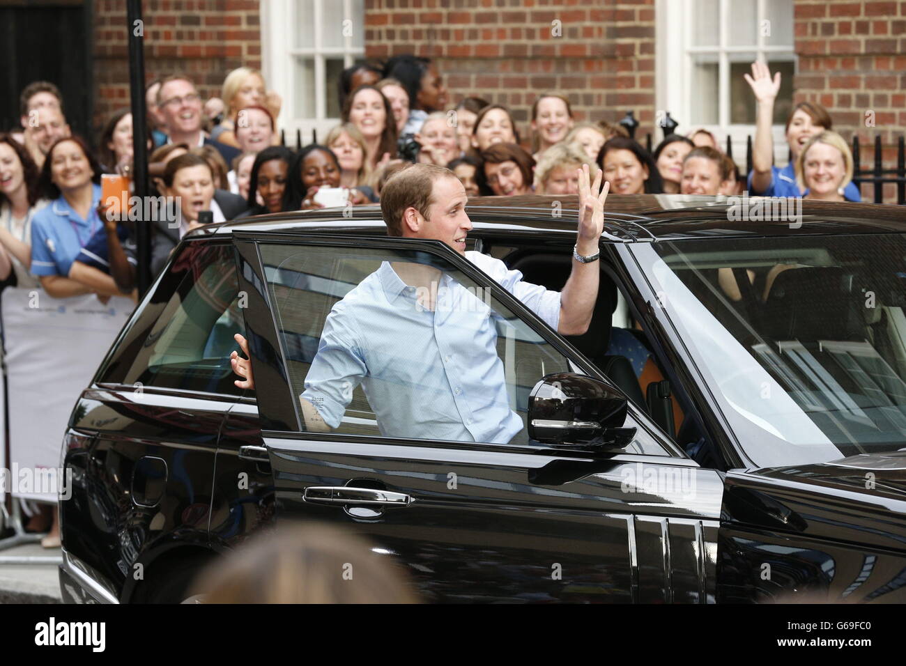 Birth of Prince George of Cambridge Stock Photo - Alamy