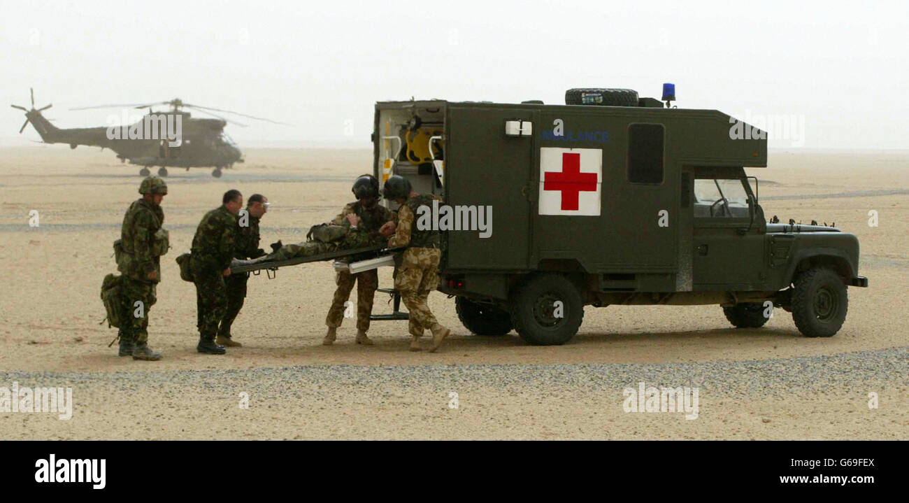 Wounded British Soldiers Stock Photo - Alamy
