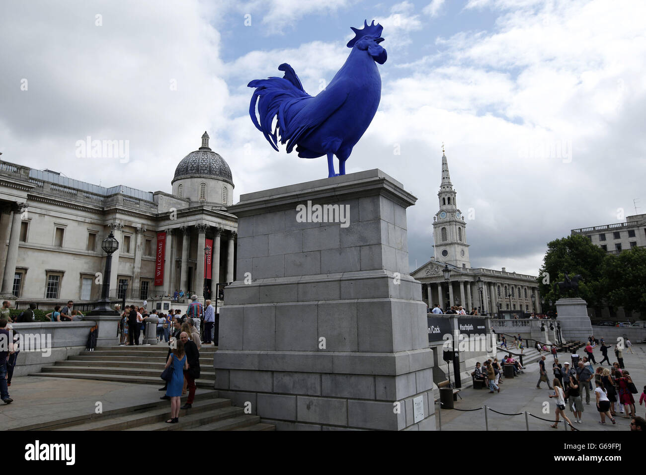 German artist Katharina Fritsch unveils her Fourth Plinth sculpture ...