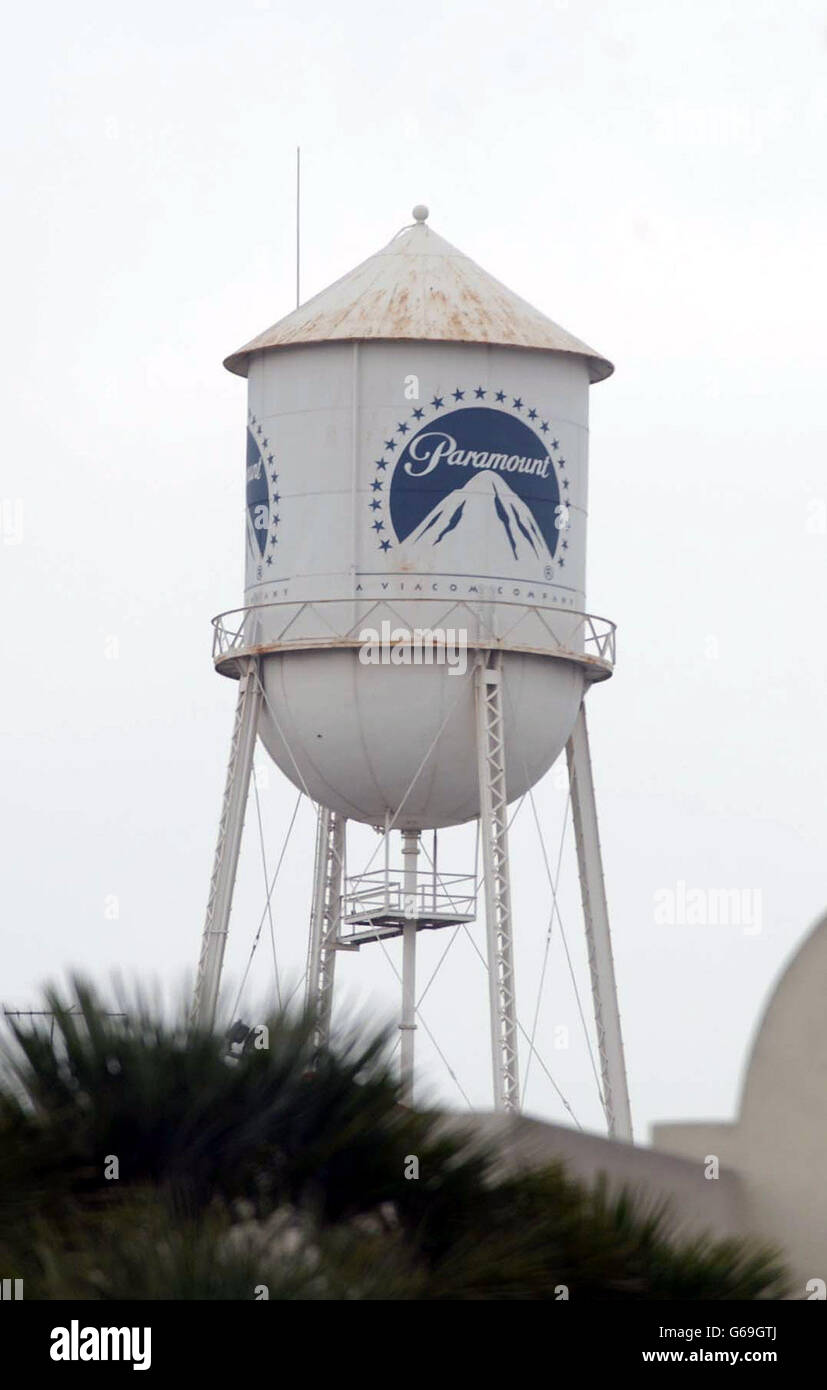 Paramount Water Tower Stock Photo - Alamy