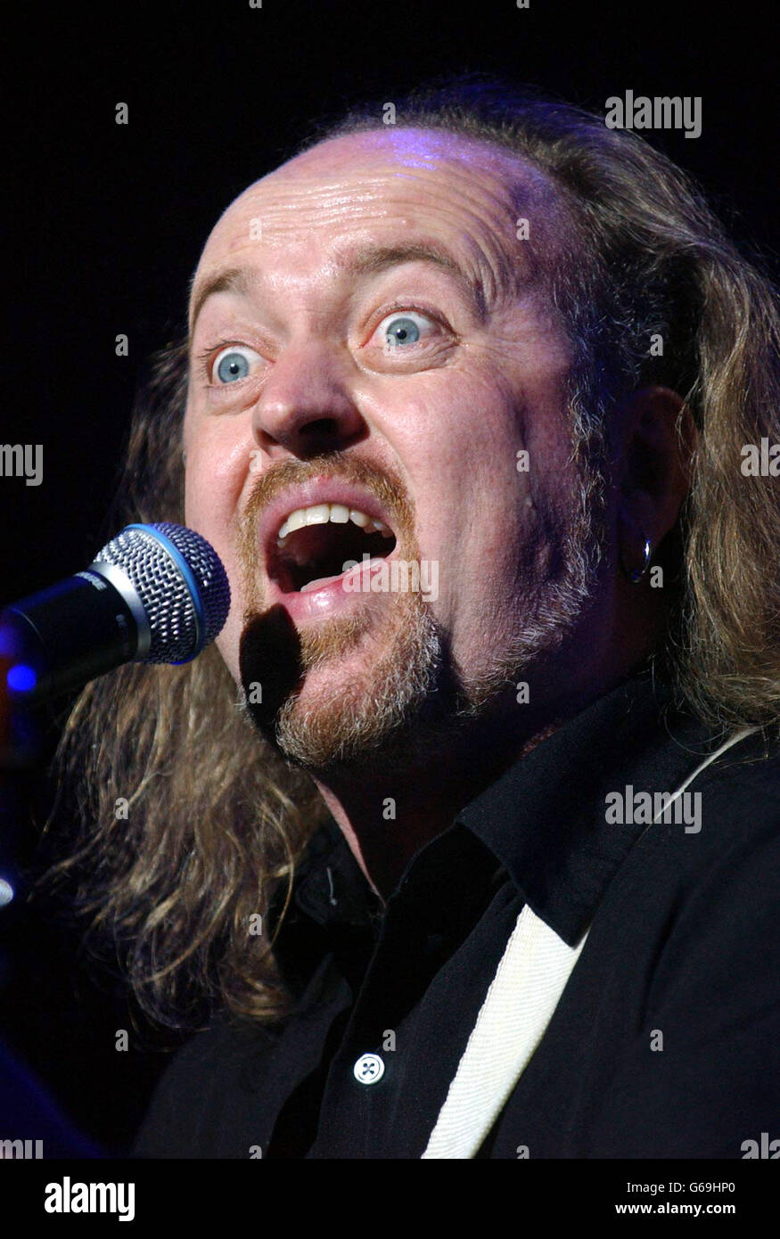 Comedian Bill Bailey performs on stage during a special concert for the ...