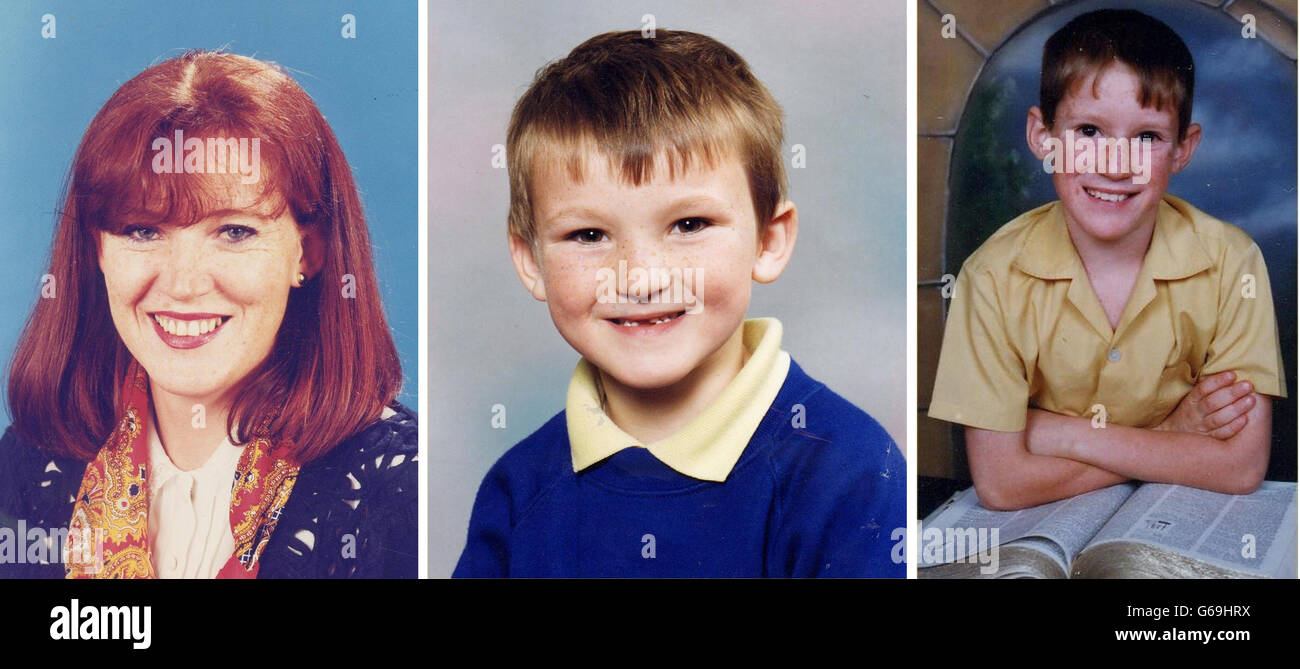 Patricia Jarvis, 36, and her two sons, Stuart (centre) and John, who ...