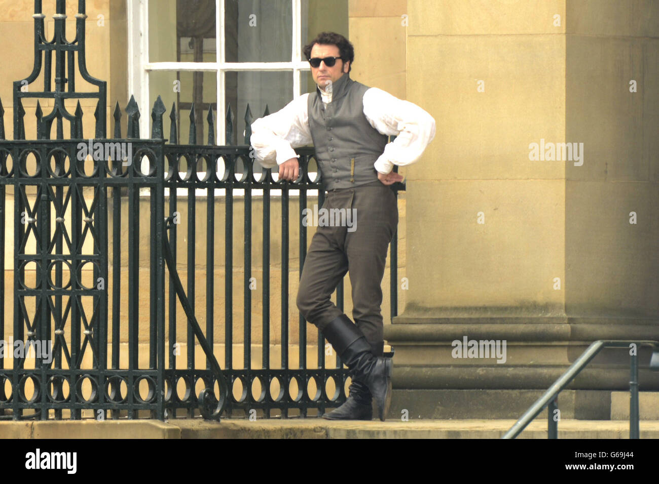 Actor matthew rhys who plays mr darcy hi-res stock photography and ...