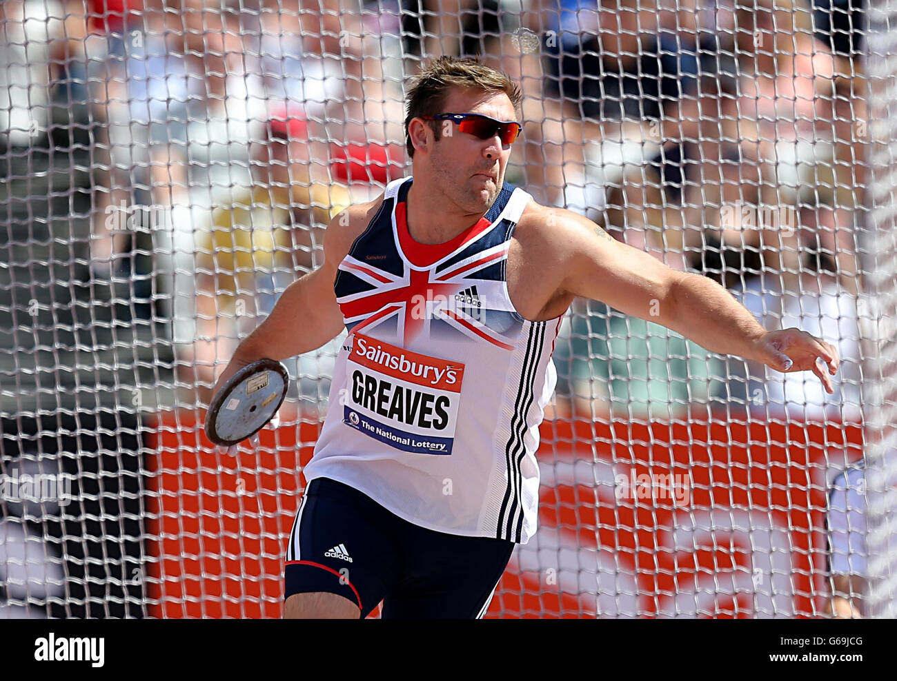 Great Britain's Daniel Greaves during the men's F42/44 Discus during ...