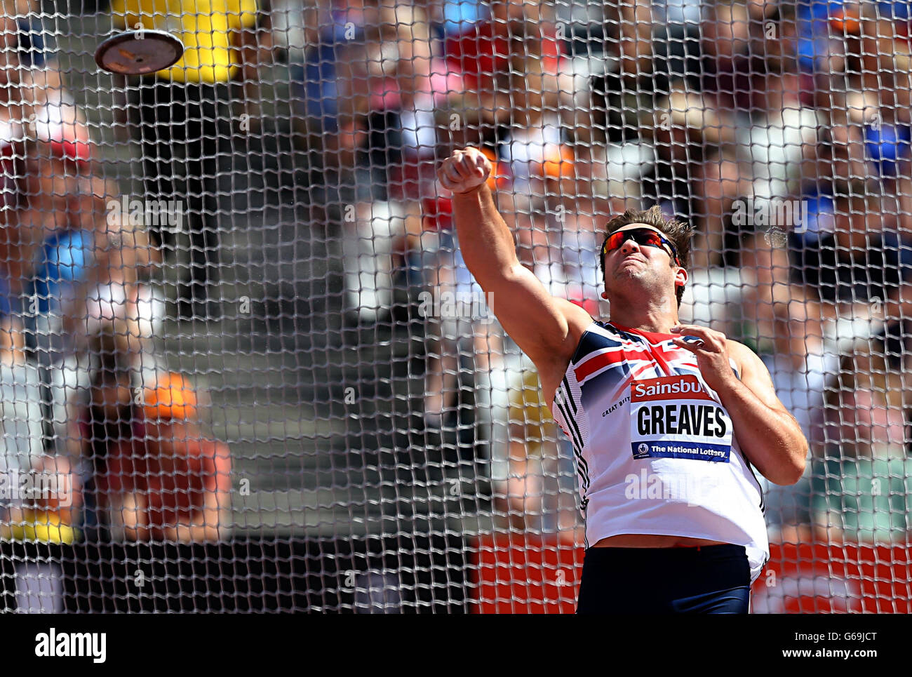 Great Britain's Daniel Greaves during the men's F42/44 Discus during ...