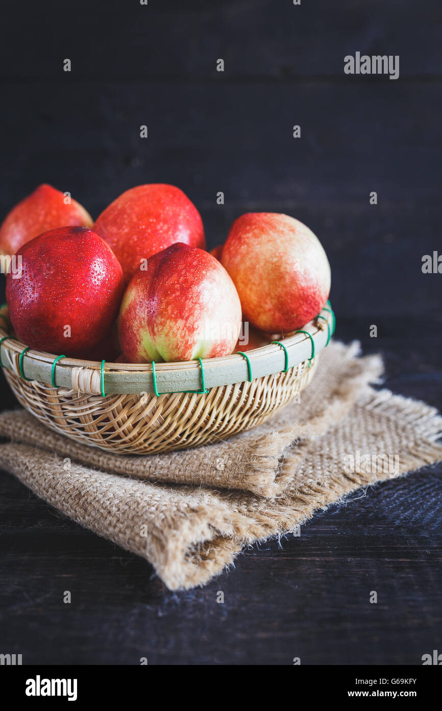 Red peach hi-res stock photography and images - Alamy