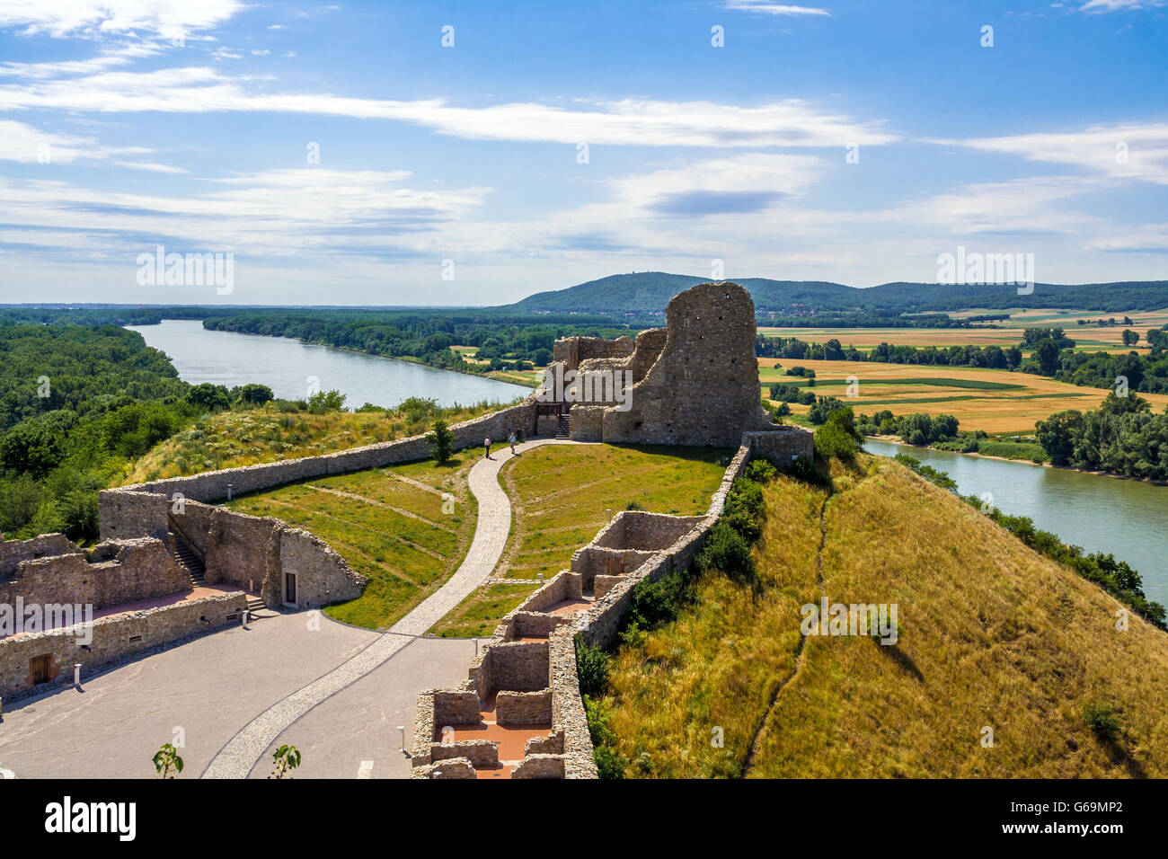 Devin castle in Slovakia Stock Photo - Alamy