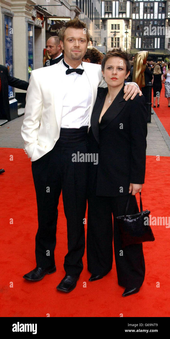 Darren Day and Rhona Cameron arriving for the British Academy ...