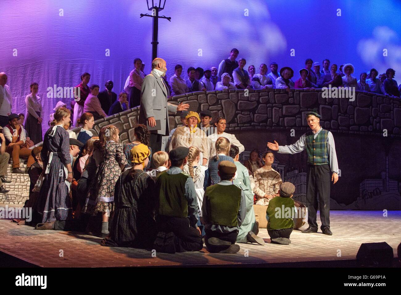 : Cast members from The Real Mormon Musical on stage during their ...