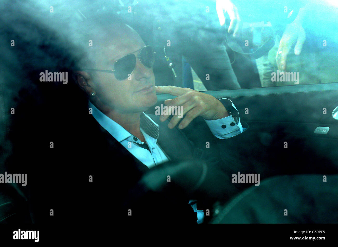 Paul Gascoigne leaves Stevenage Magistrates Court in Stevenage ...