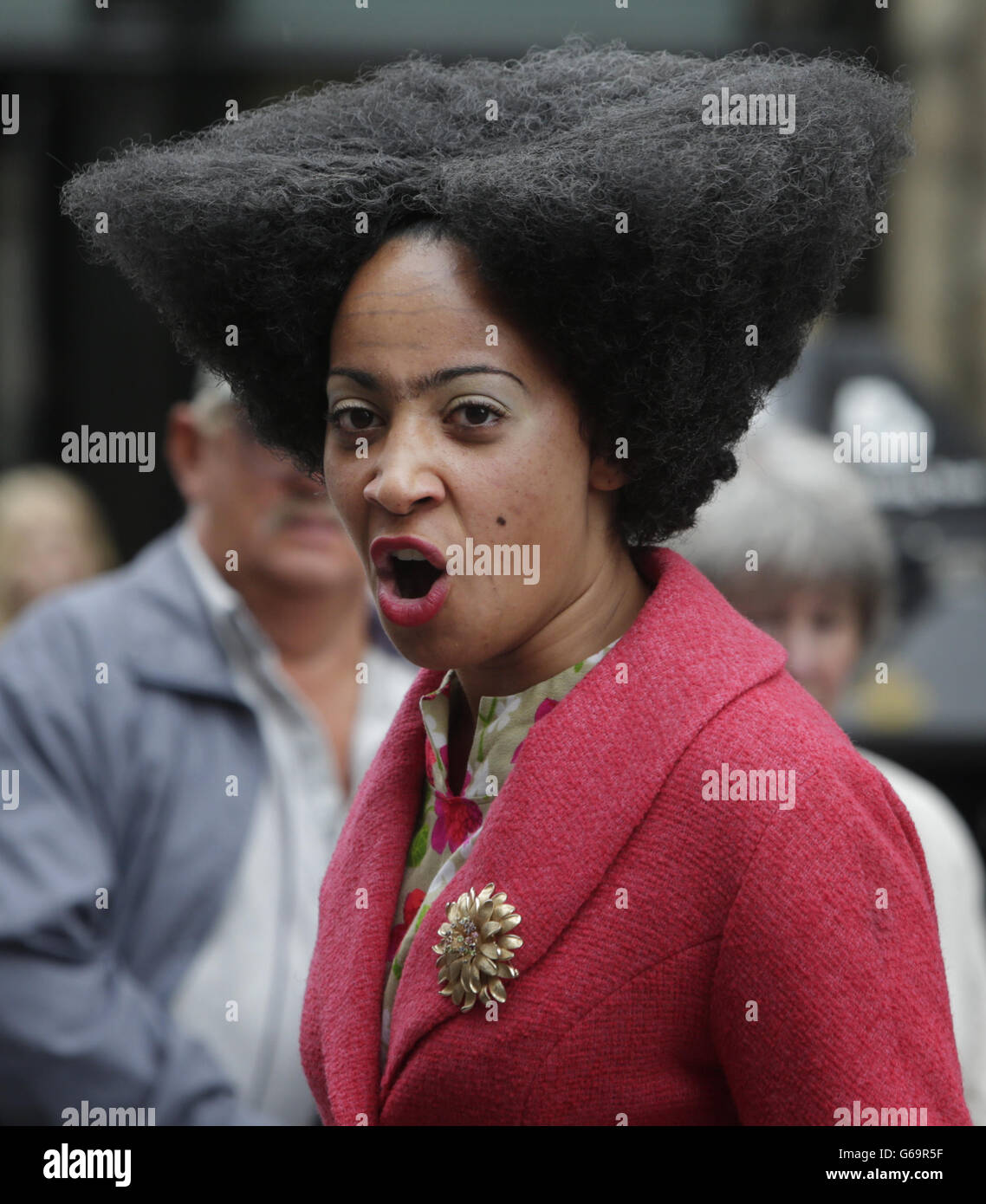 Zombie Prom is promoted on the Royal Mile during The Edinburgh Fringe ...