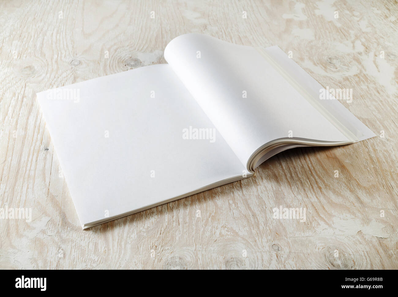Blank magazine pages Stock Photo - Alamy