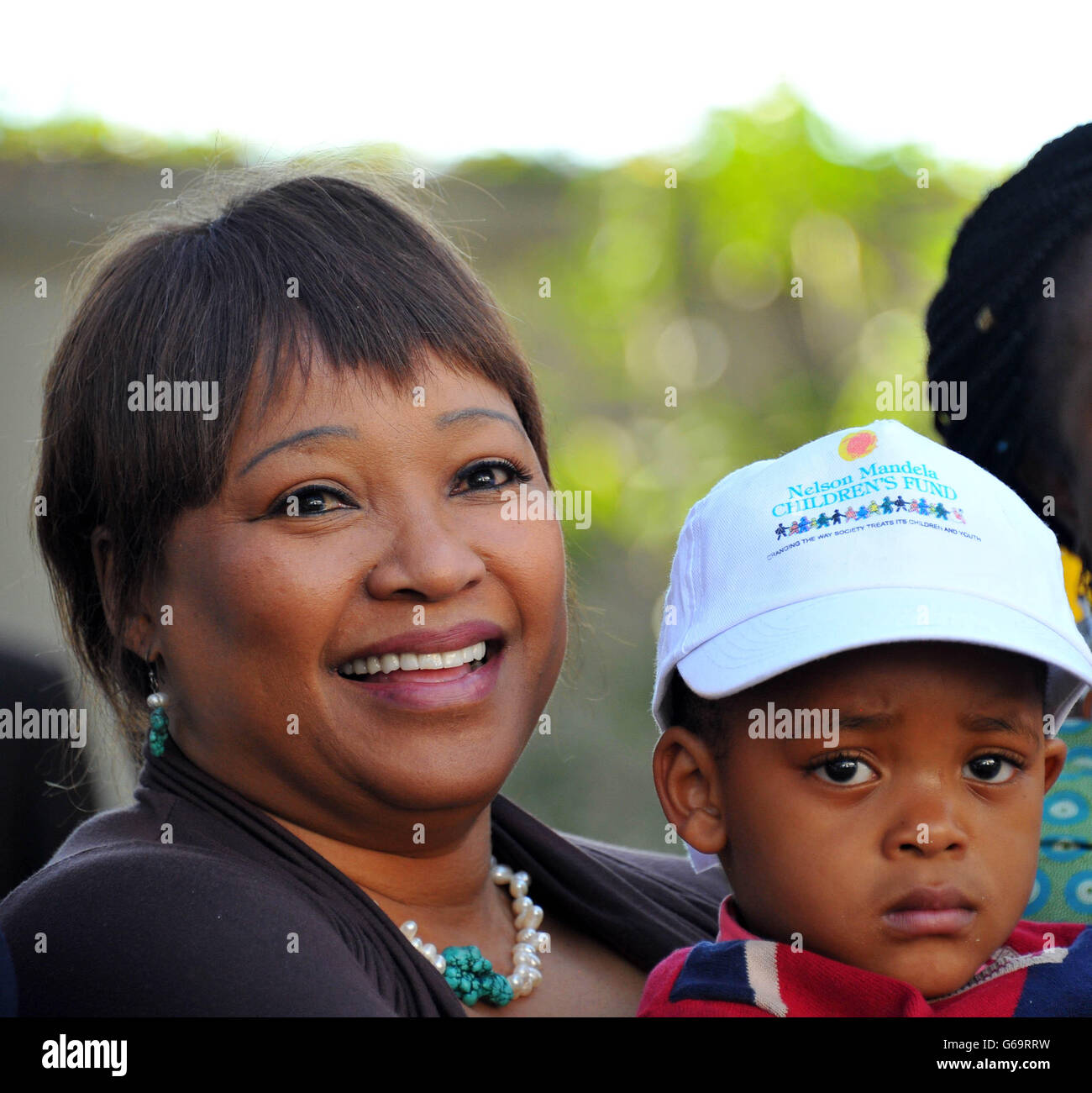 Zindzi Mandela, Nelson Mandela daughter during Nelson Mandela Children ...