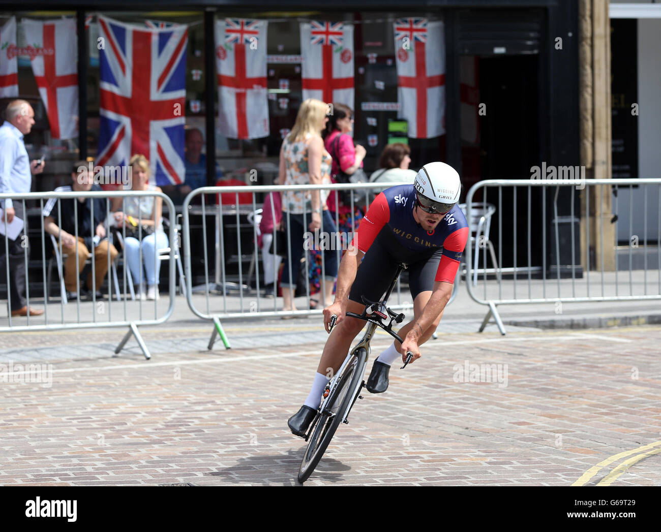 Jonathan Dibben competes in the under 23 time trial during the British ...