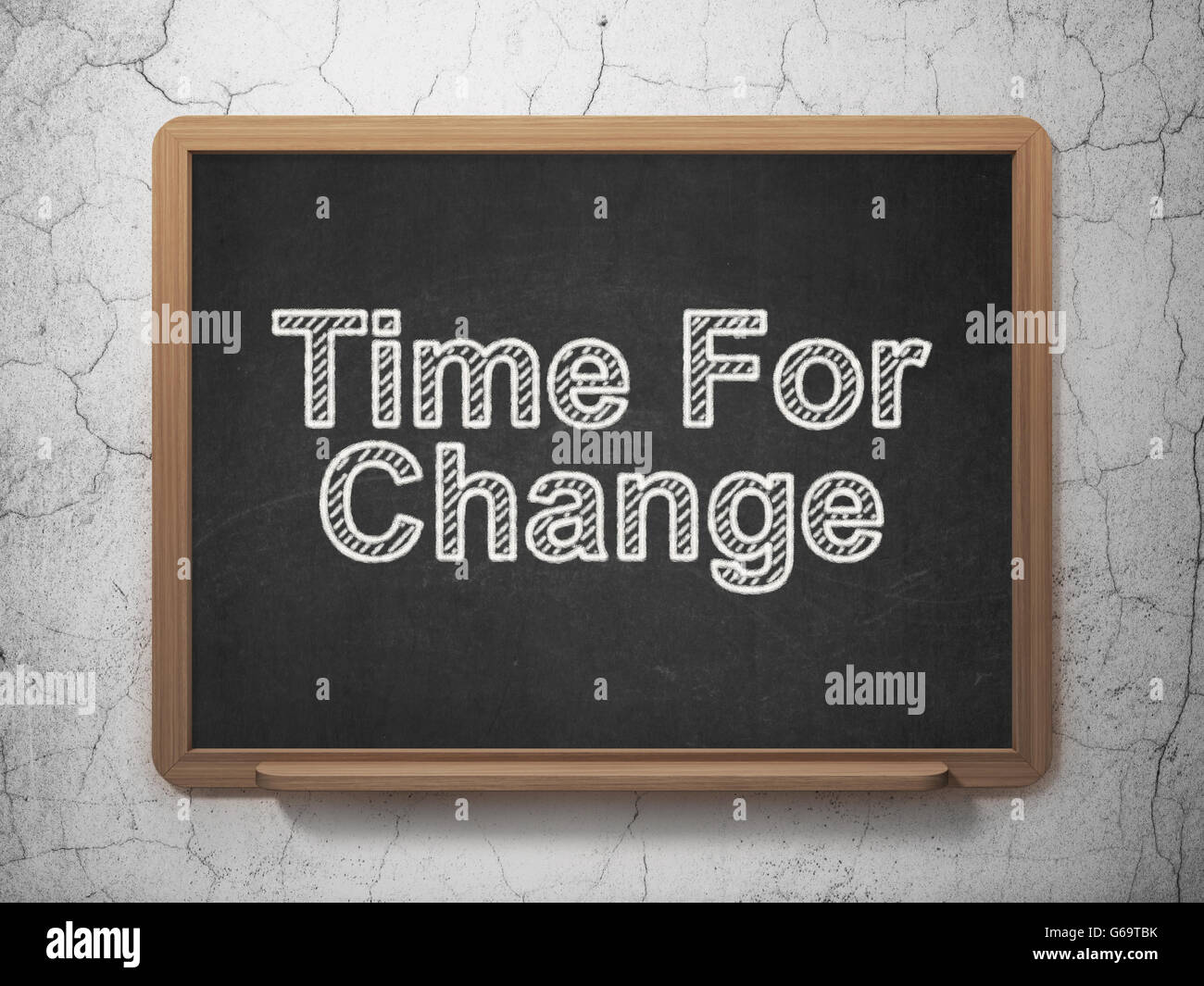 Time concept: Time For Change on chalkboard background Stock Photo - Alamy