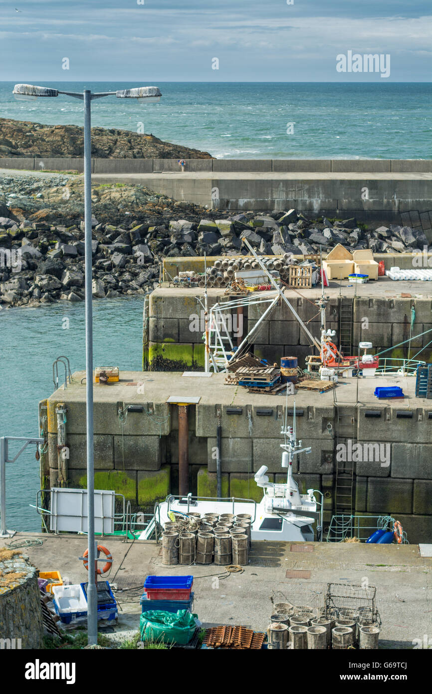 The harbour at Port Amlwch, Anglesey Stock Photo - Alamy