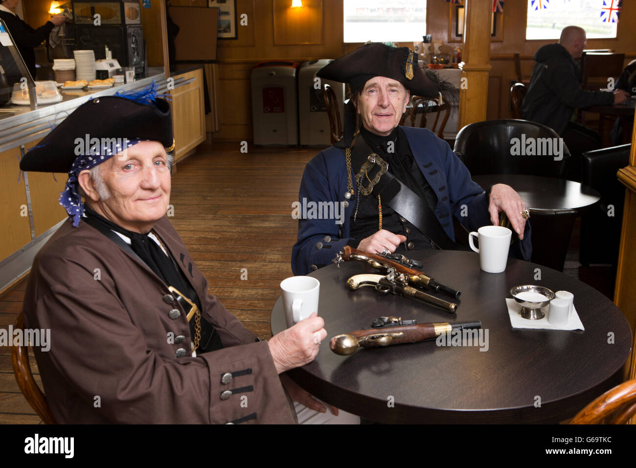 UK, England, County Durham, Hartlepool PSS Wingfield Castle, ‘pirates ...
