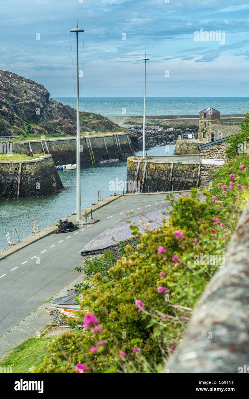 View of the harbour at Port Amlwch, Anglesey Stock Photo - Alamy