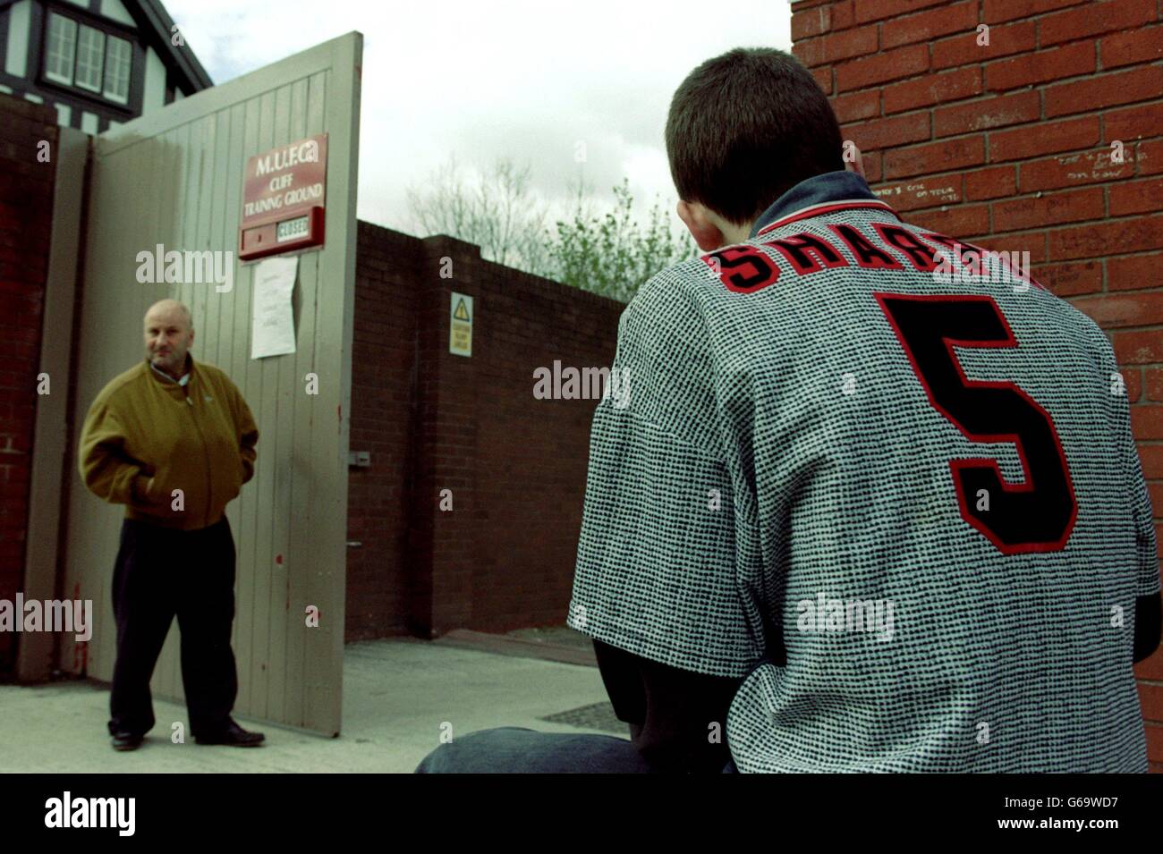 Manchester United Training Ground - The Cliff, Salford Stock Photo ...
