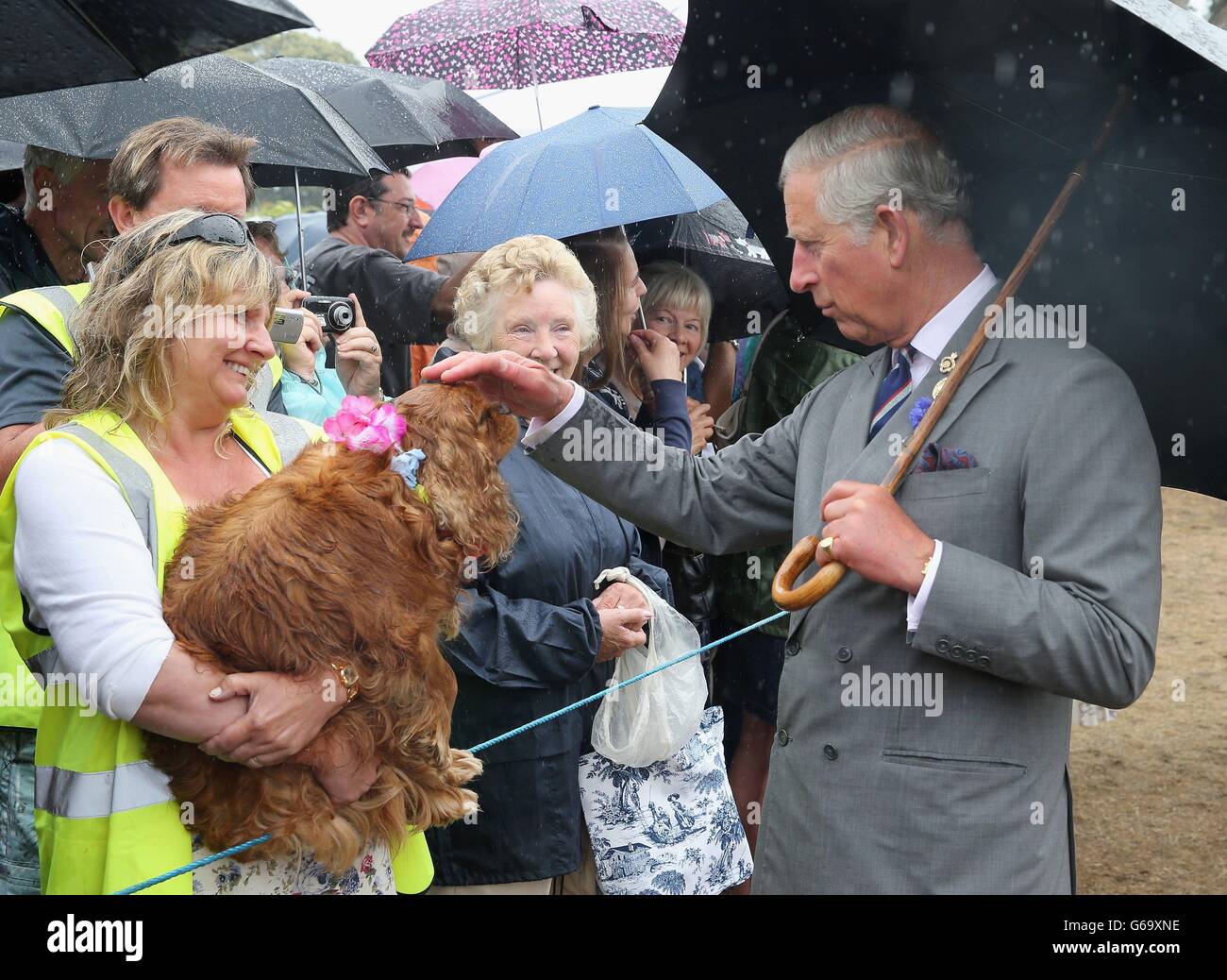Royal visit to the Sandringham Flower Show Stock Photo - Alamy