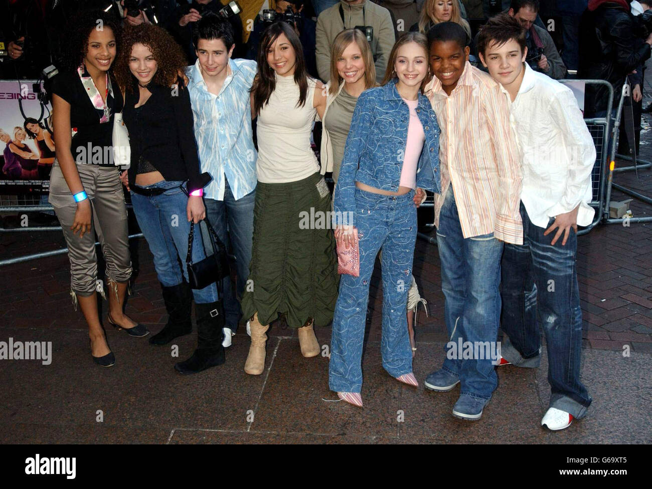 S Club Juniors arrive for the Gala Celebrity premiere of the S Club ...