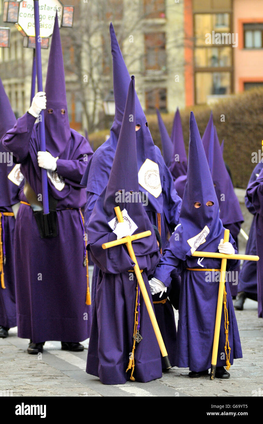 Capuchins children with cross in the Good Friday procession of San ...