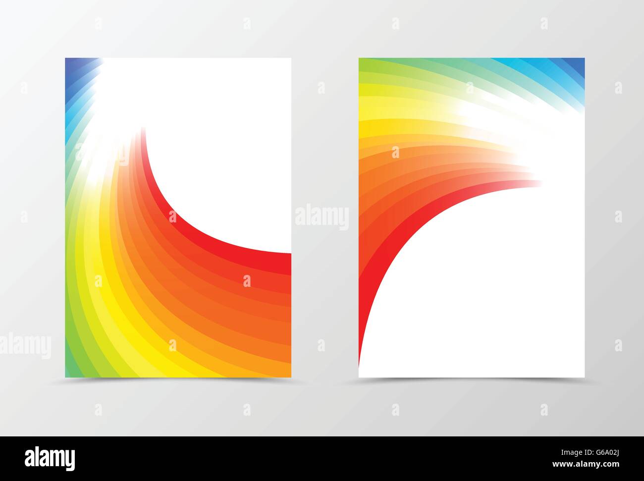 Rainbow flyer template design Stock Vector Image & Art - Alamy