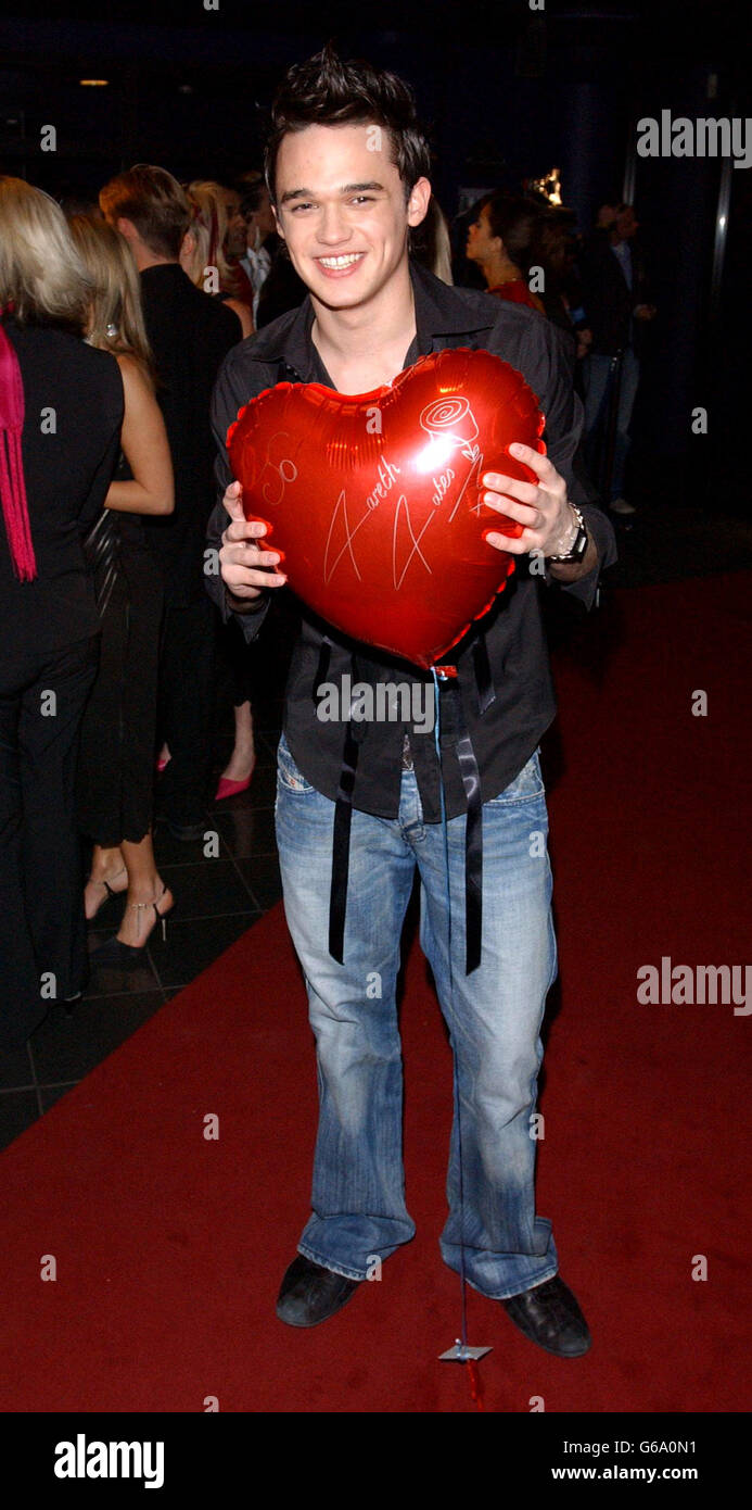 Singer Gareth Gates arrives for the Gala Celebrity premiere of the S ...