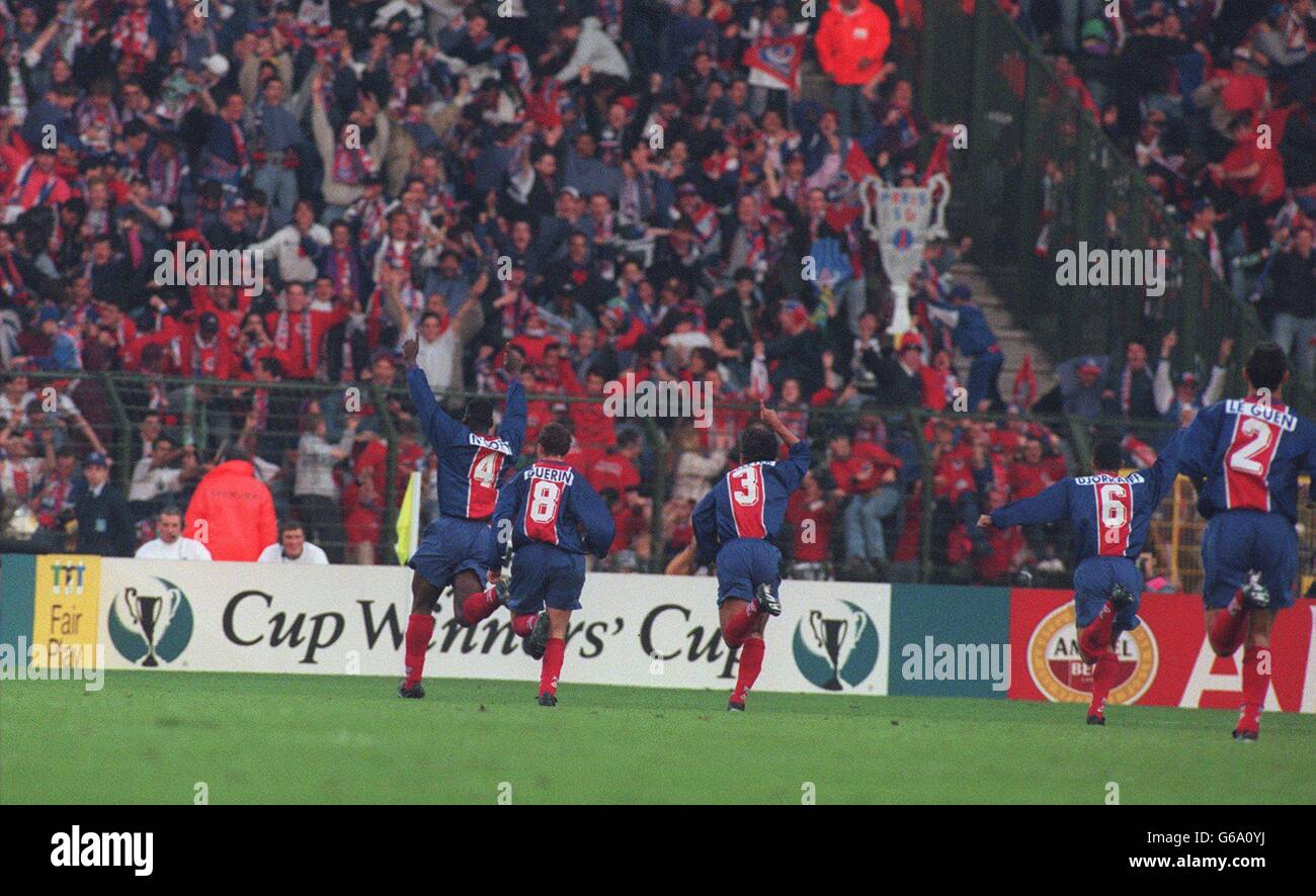 UEFA 1996 EUROPEAN CUP WINNERS CUP FINAL - PARIS ST GERMAIN v RAPID ...