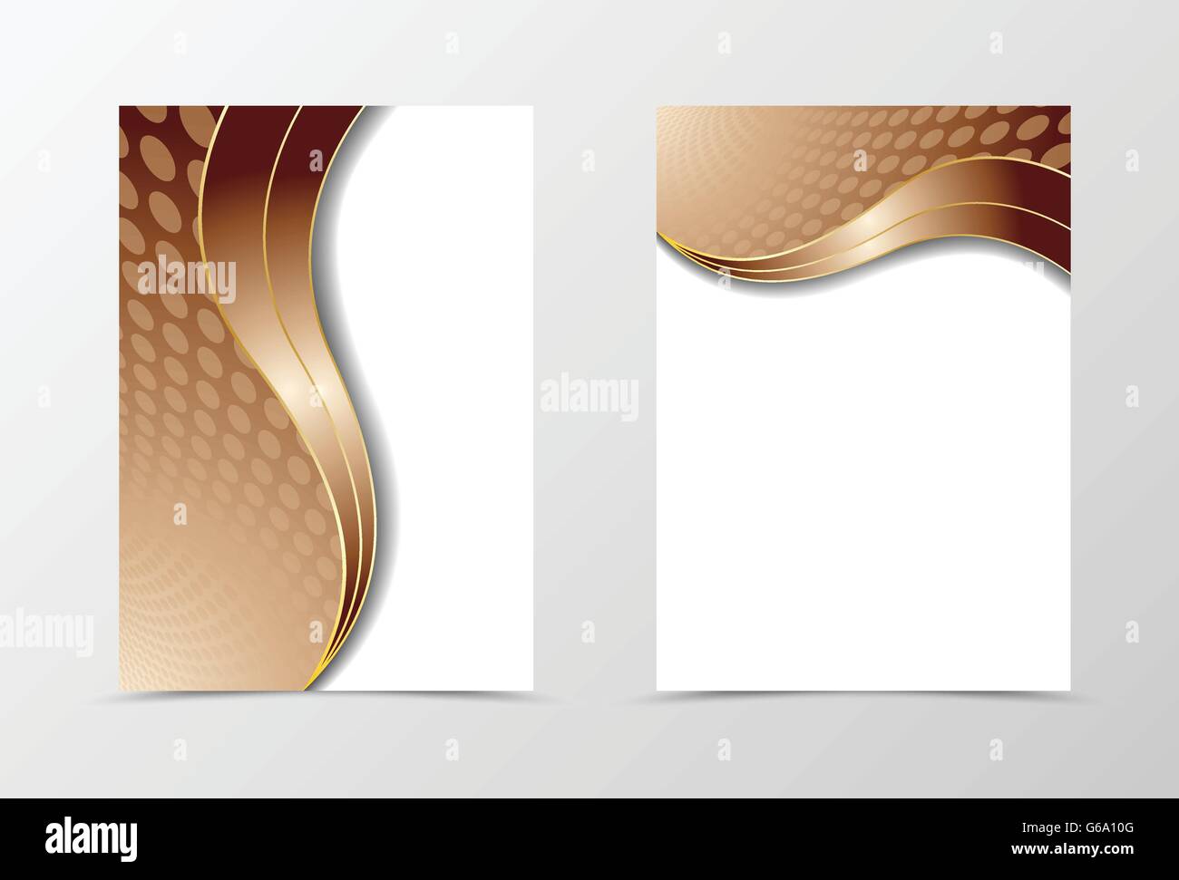 Flyer template wave design Stock Vector Image & Art - Alamy