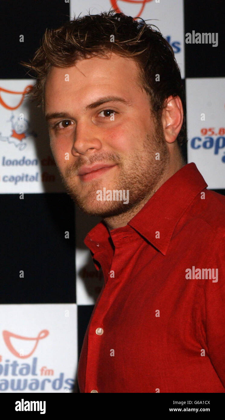 Daniel Bedingfield during the Capital FM Awards, in aid Help a London ...