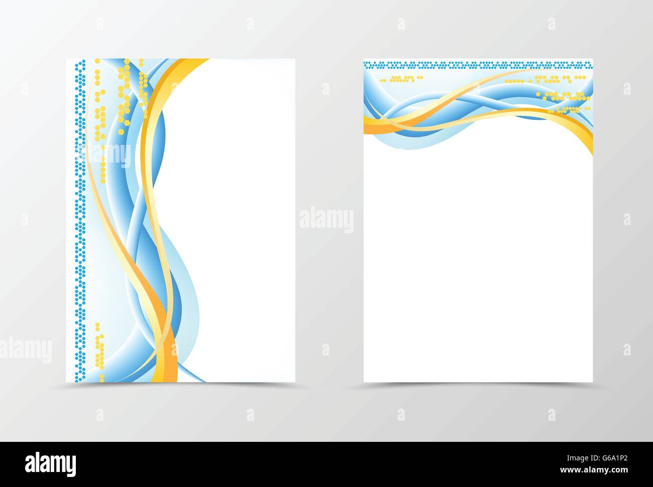 Flyer template smooth design Stock Vector Image & Art - Alamy