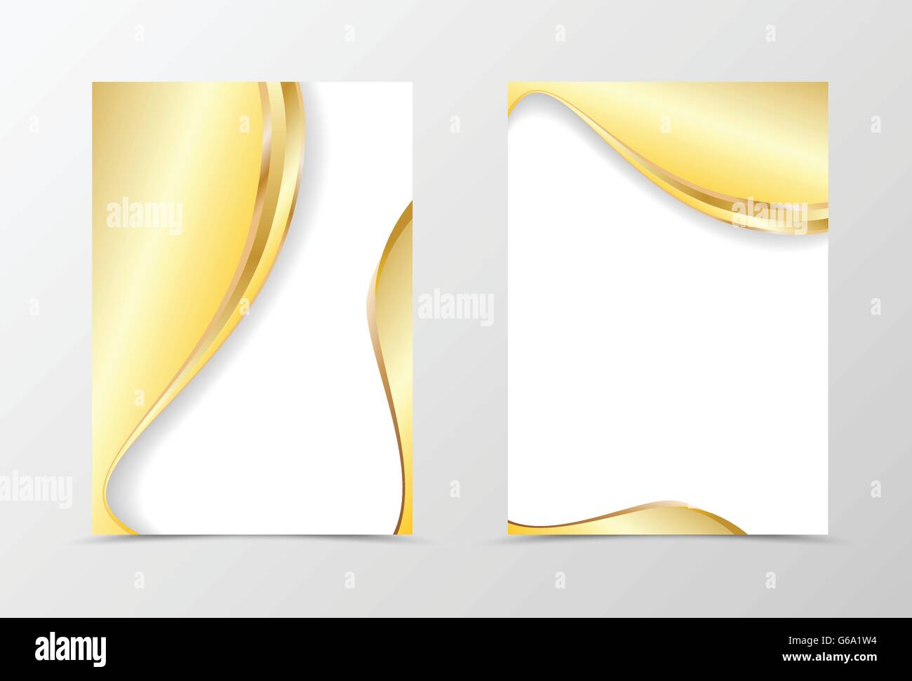 Gold flyer template design Stock Vector Image & Art - Alamy